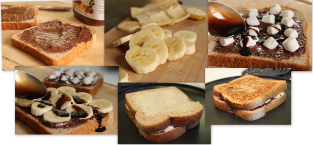 Grilled Nutella, Banana and Marshmallow Sandwich: Weekend Eats ...