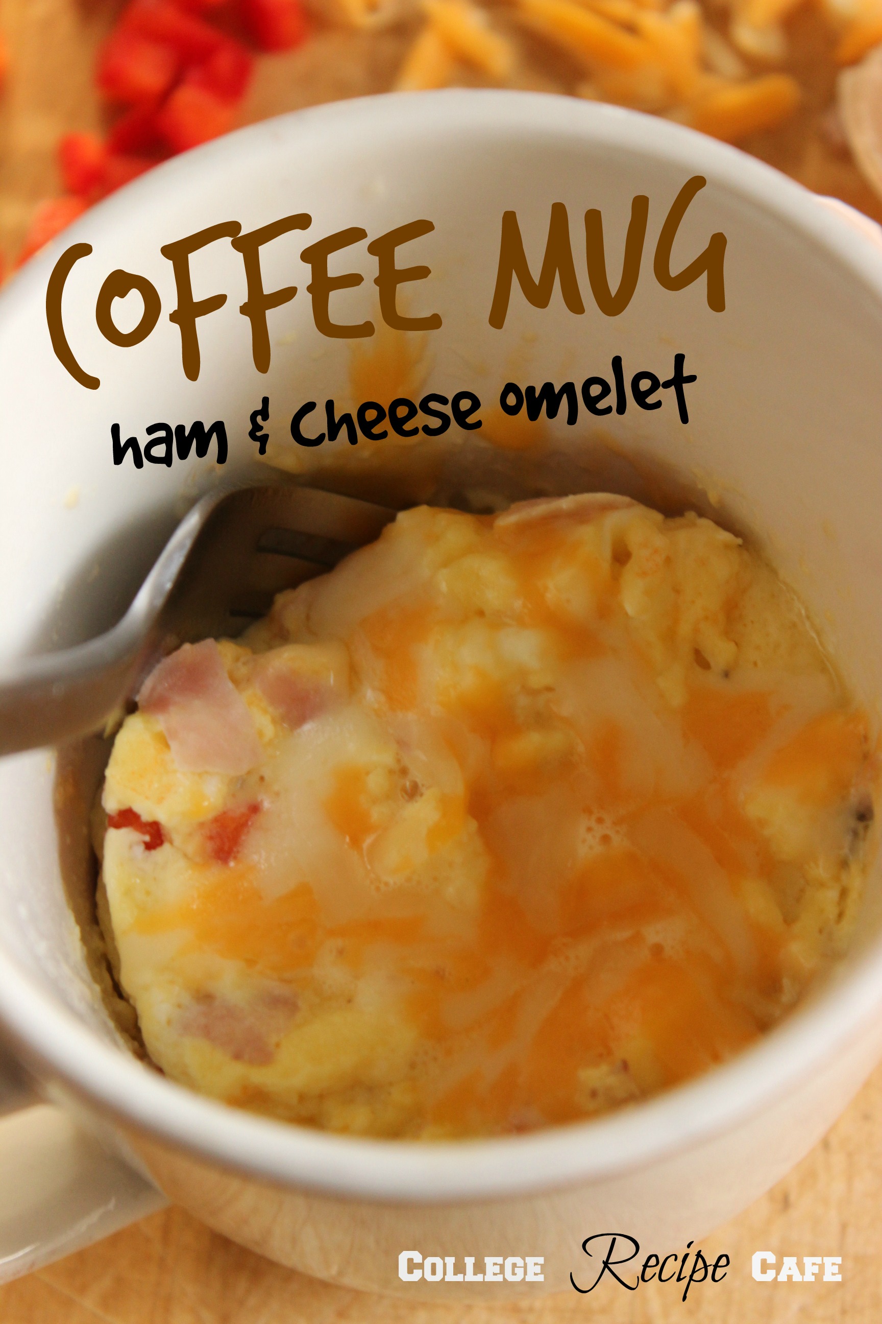Coffee Mug Ham and Cheese Omelet: Microwave Monday – College Recipe Cafe