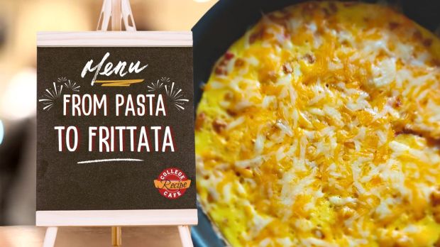 Transform Leftover Pasta into Tasty Frittata – College Recipe Cafe